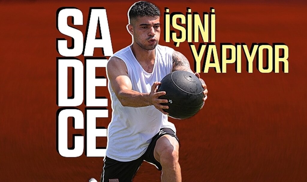 Samsunspor'un genç sağ beki Ali Ülgen canla başla çalışıyor ...