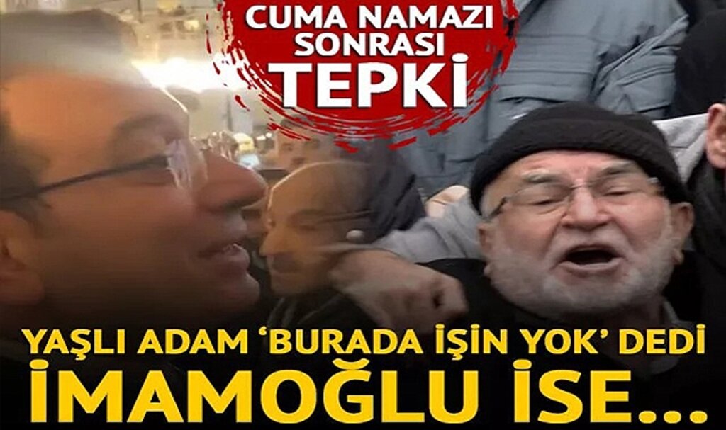 Bursa'da cuma namazı sonrası tepki! Yaşlı adam 'Burada işin yok' dedi ... Bursa'da cuma namazı sonrası tepki! Yaşlı adam 'Burada işin yok' dedi ...